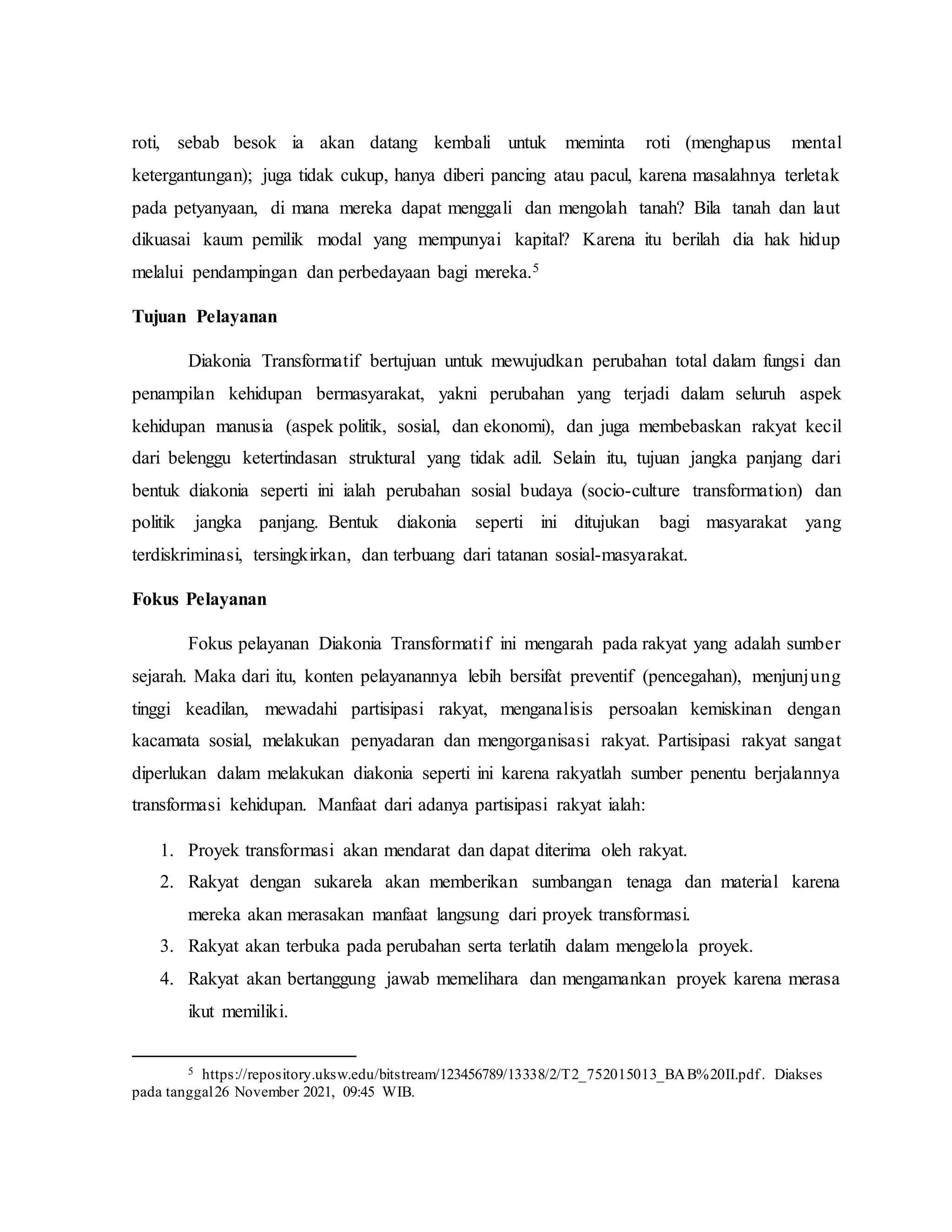 Makalah dogmatika peran diakonia dalam gereja | DOCX