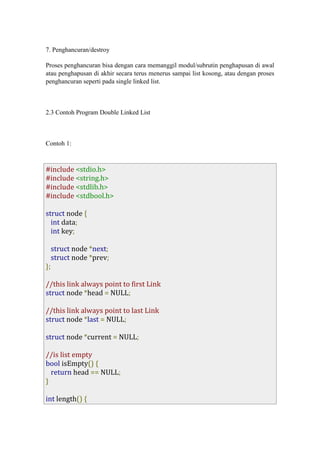 MAKALAH DOUBLE LINKED LIST BAHASA C.docx