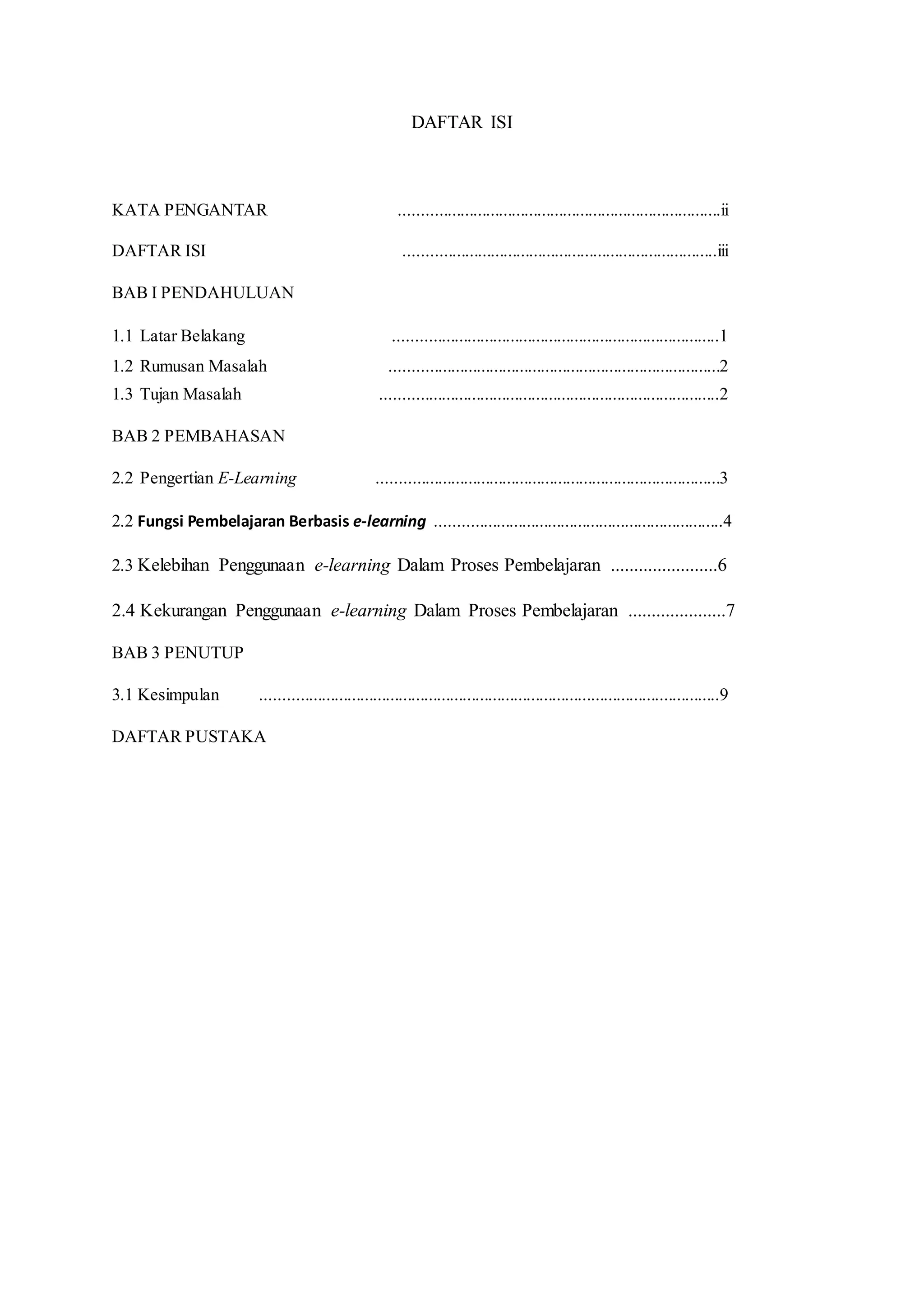 Makalah e learning amelia rizky | DOCX