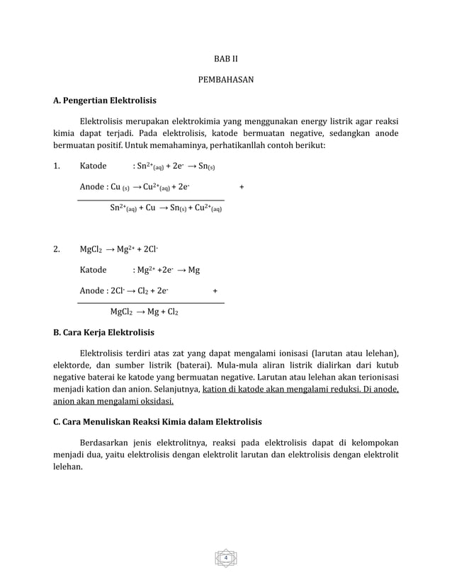 elektrolisis | PDF