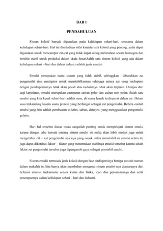 Makalah emulsi | DOCX