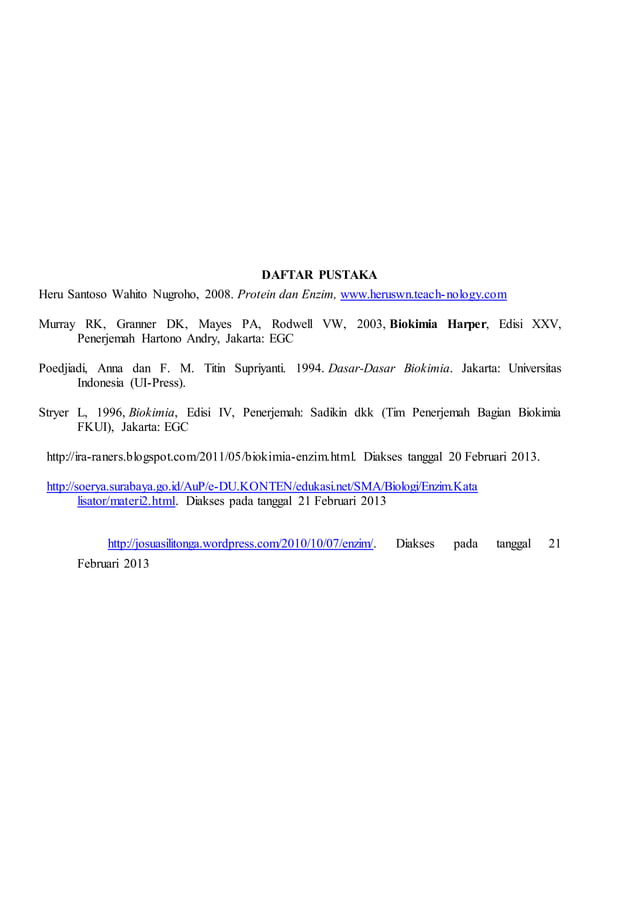 Makalah enzim | DOCX