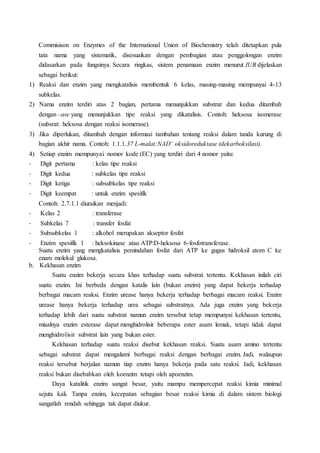 Makalah enzim | DOCX