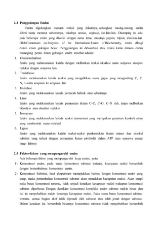 Makalah enzim | DOCX