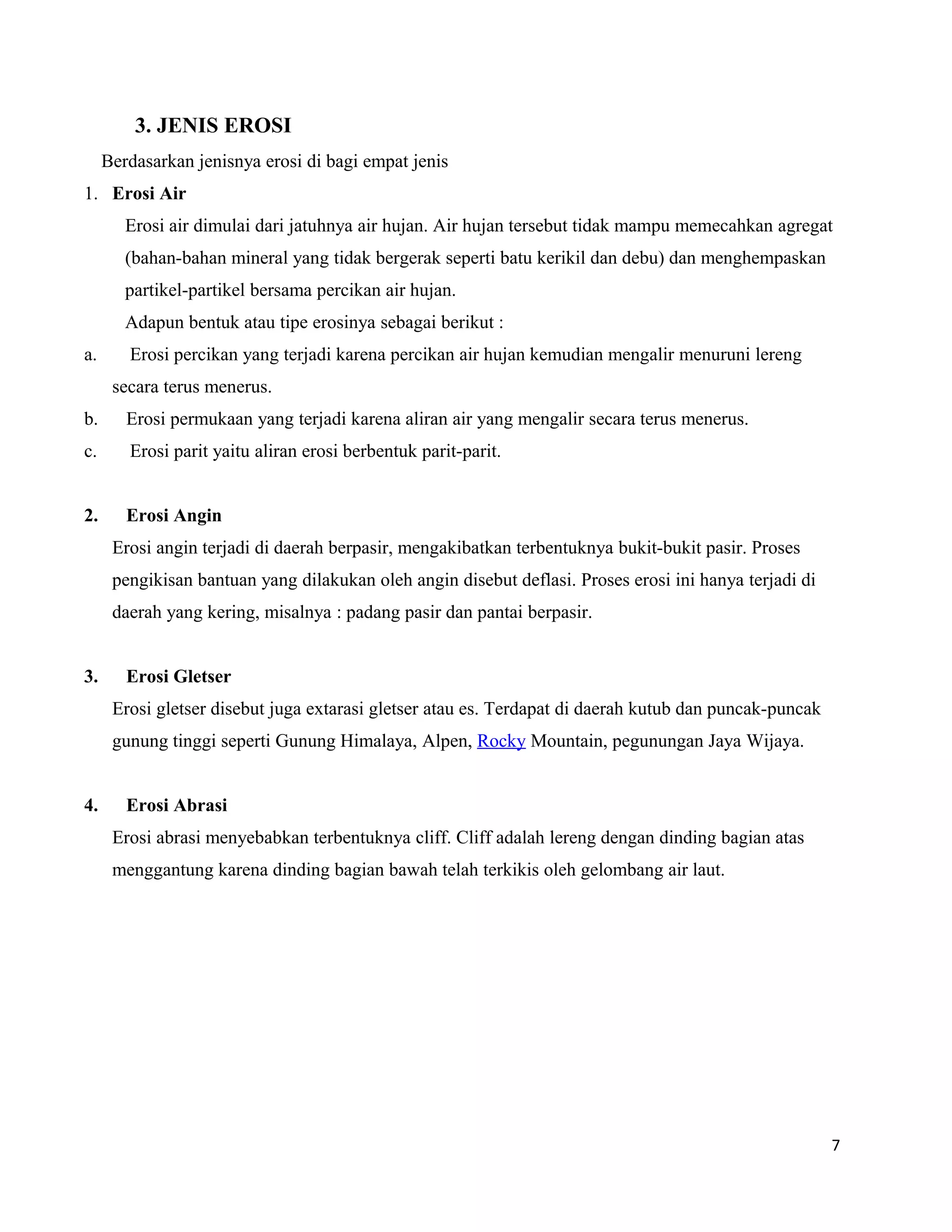 Makalah erosi | DOC