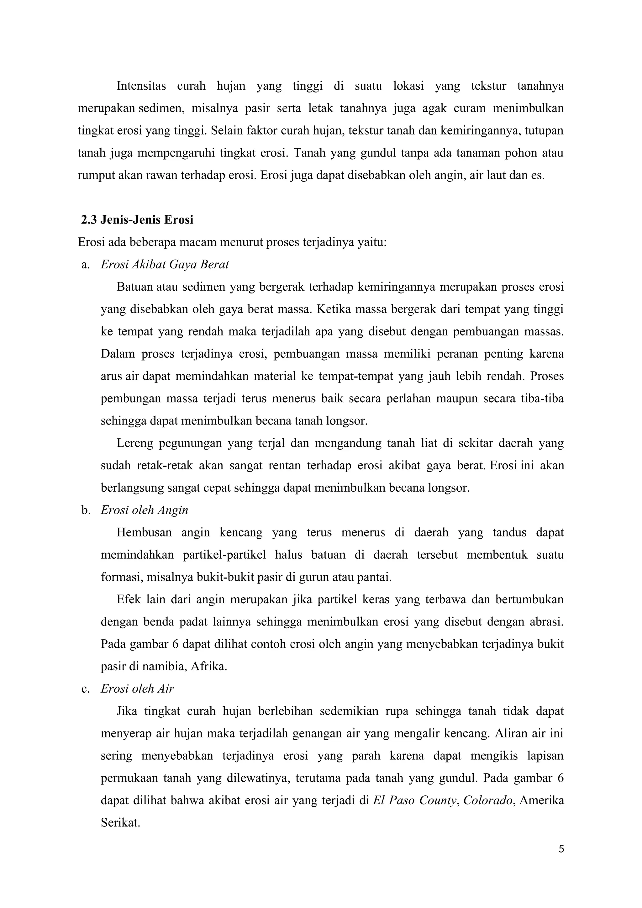 makalah erosi abrasi terlengkap dan banyak pembahasan | DOCX
