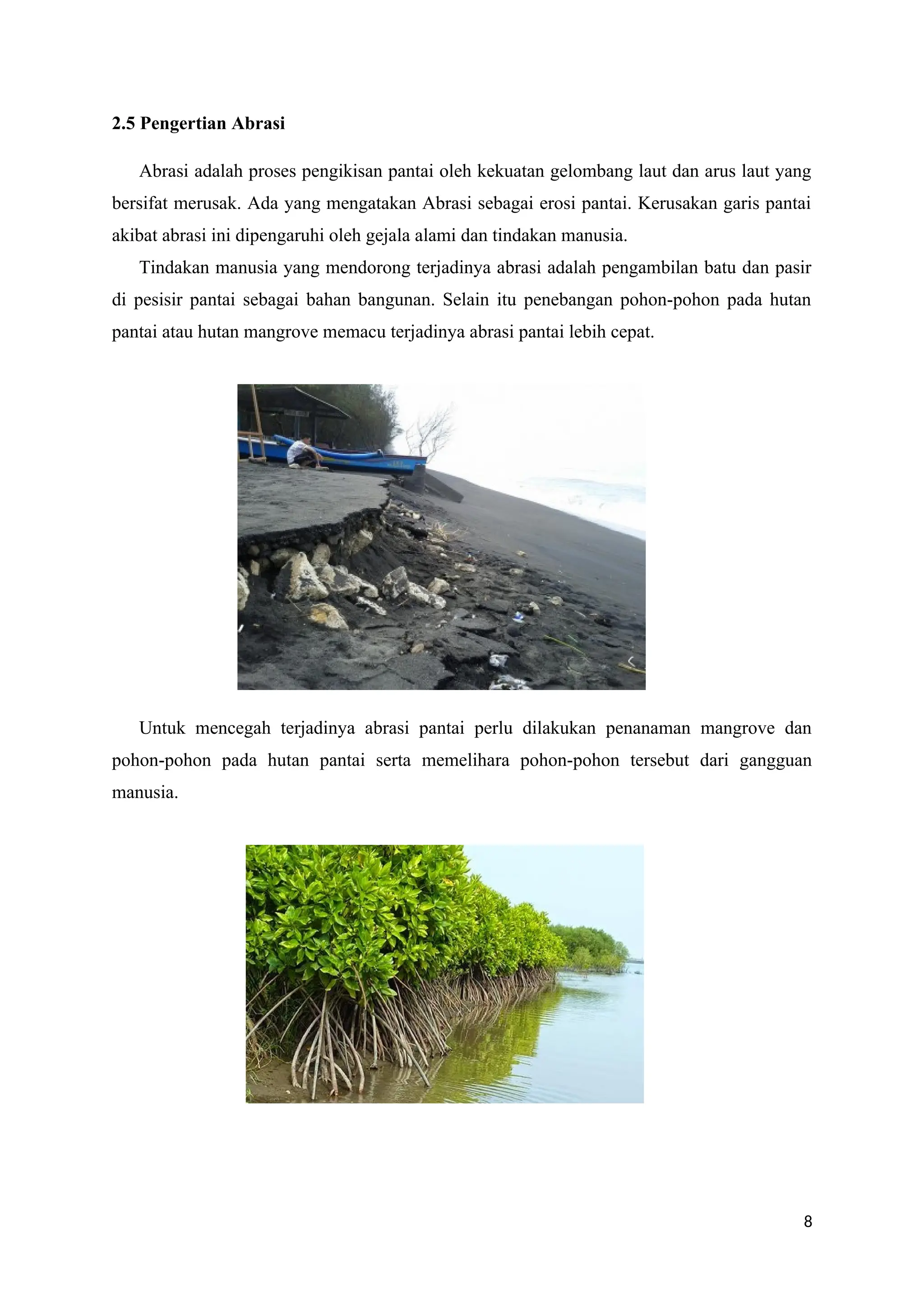 makalah erosi abrasi terlengkap dan banyak pembahasan | DOCX