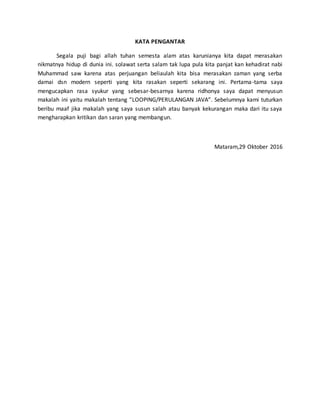 Makalah Looping | DOCX