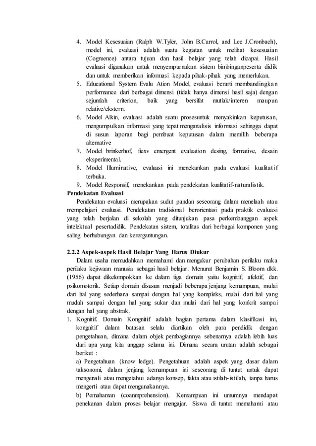 MAKALAH EVALUASI PEMBELAJARAN ANNISA.pdf