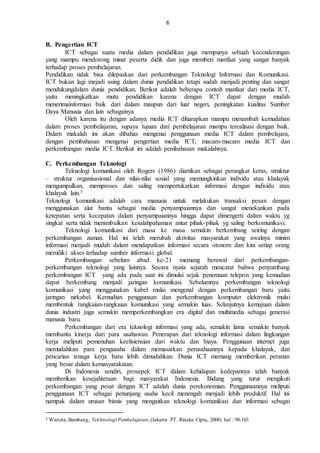 Makalah faktor yang mempengaruhi ict dalam pendidikan | PDF