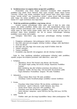 Makalah faktor yang mempengaruhi ict dalam pendidikan | PDF