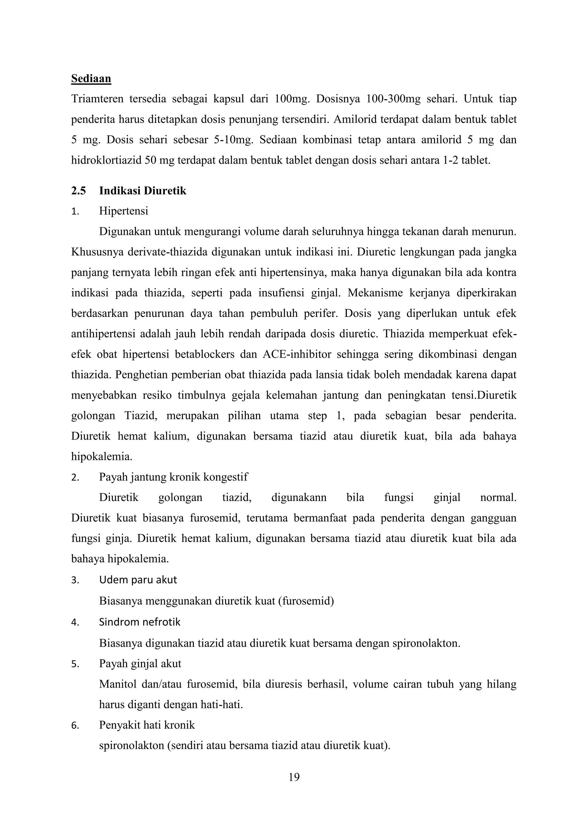 farmakologi Diuretik | DOCX