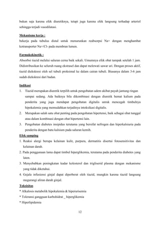farmakologi Diuretik | DOCX