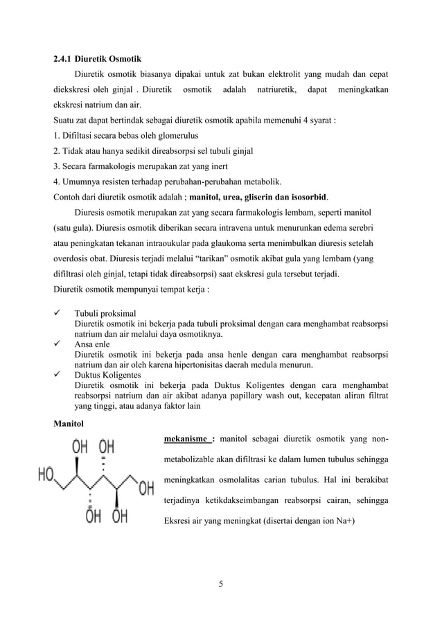 farmakologi Diuretik | DOCX
