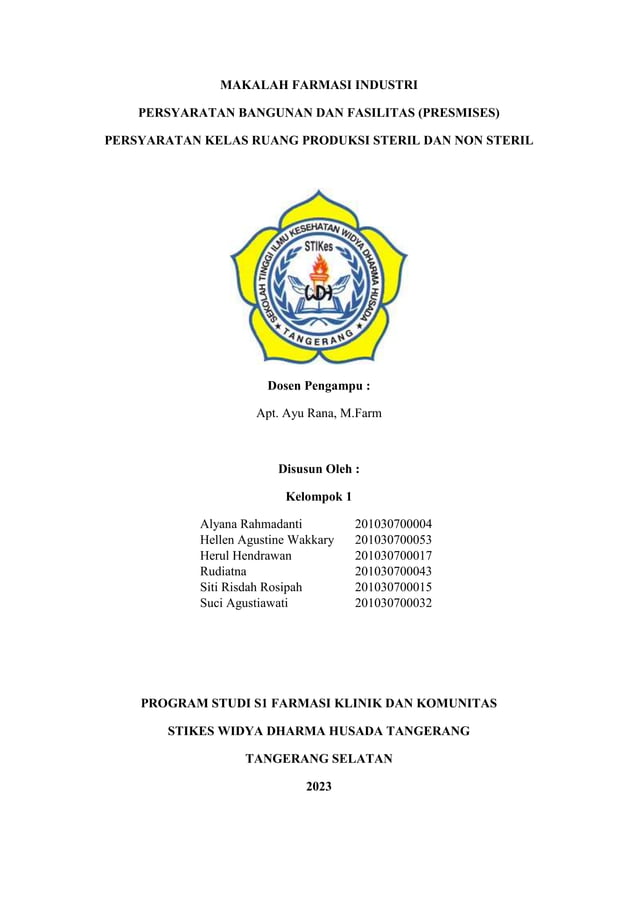 Makalah Farmasi Industri Kelompok11.docx