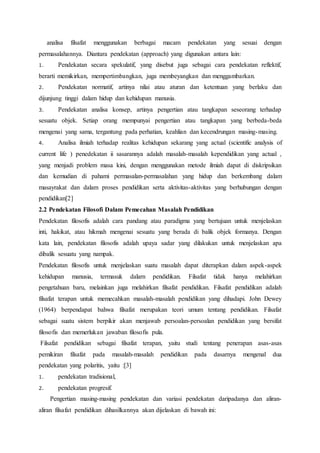 Makalah filsafat 2 | DOCX