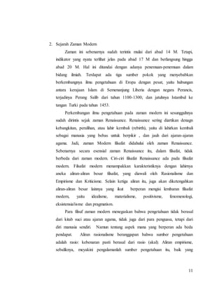 Perbandingan Filsafat Ilmu Modern dan Postmodern | DOCX