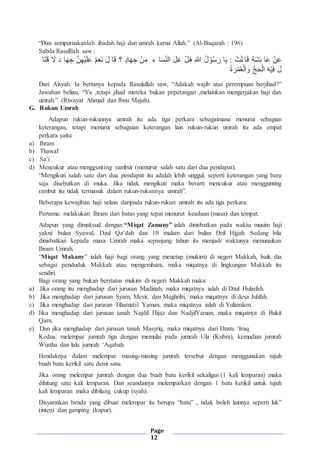 Makalah Haji dan Umroh (Fiqih) | DOCX