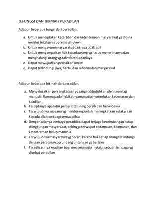 Makalah fiqih Peradilan dalam Islam Kelas XI | DOCX