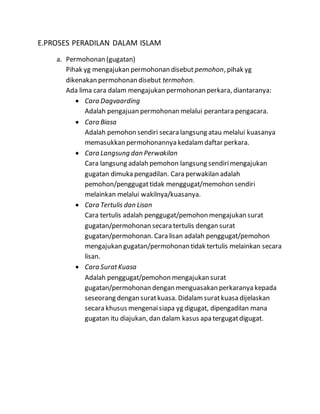 Makalah fiqih Peradilan dalam Islam Kelas XI | DOCX