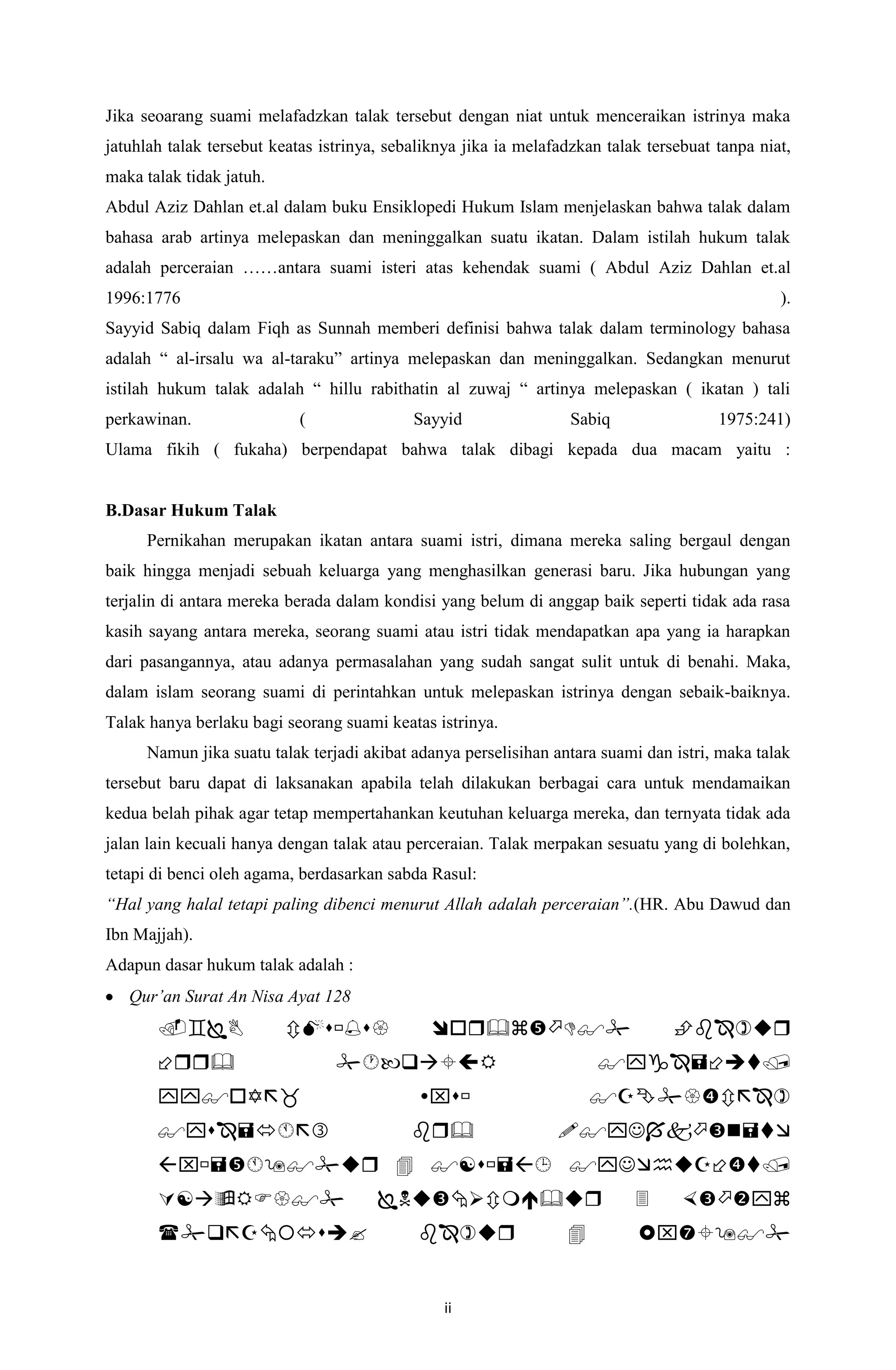 Makalah fiqih talak | PDF