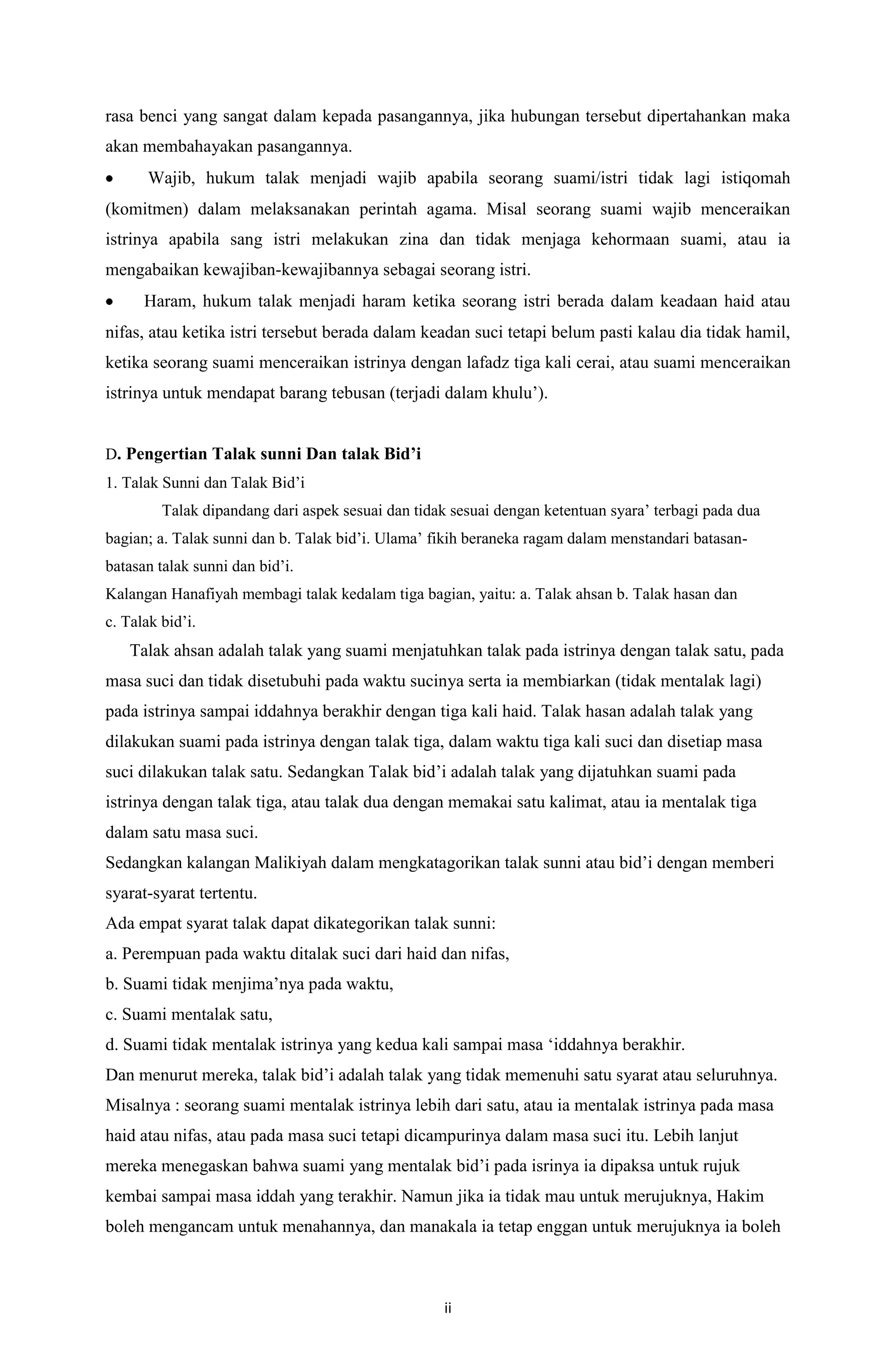 Makalah fiqih talak | PDF