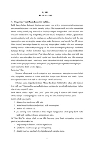 Makalah fiqih talak | DOCX