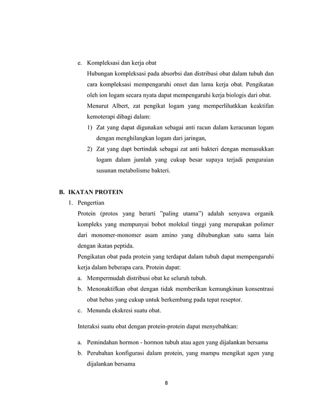 Makalah fisika farmasi kompleksasi dan ikatan protein | DOCX