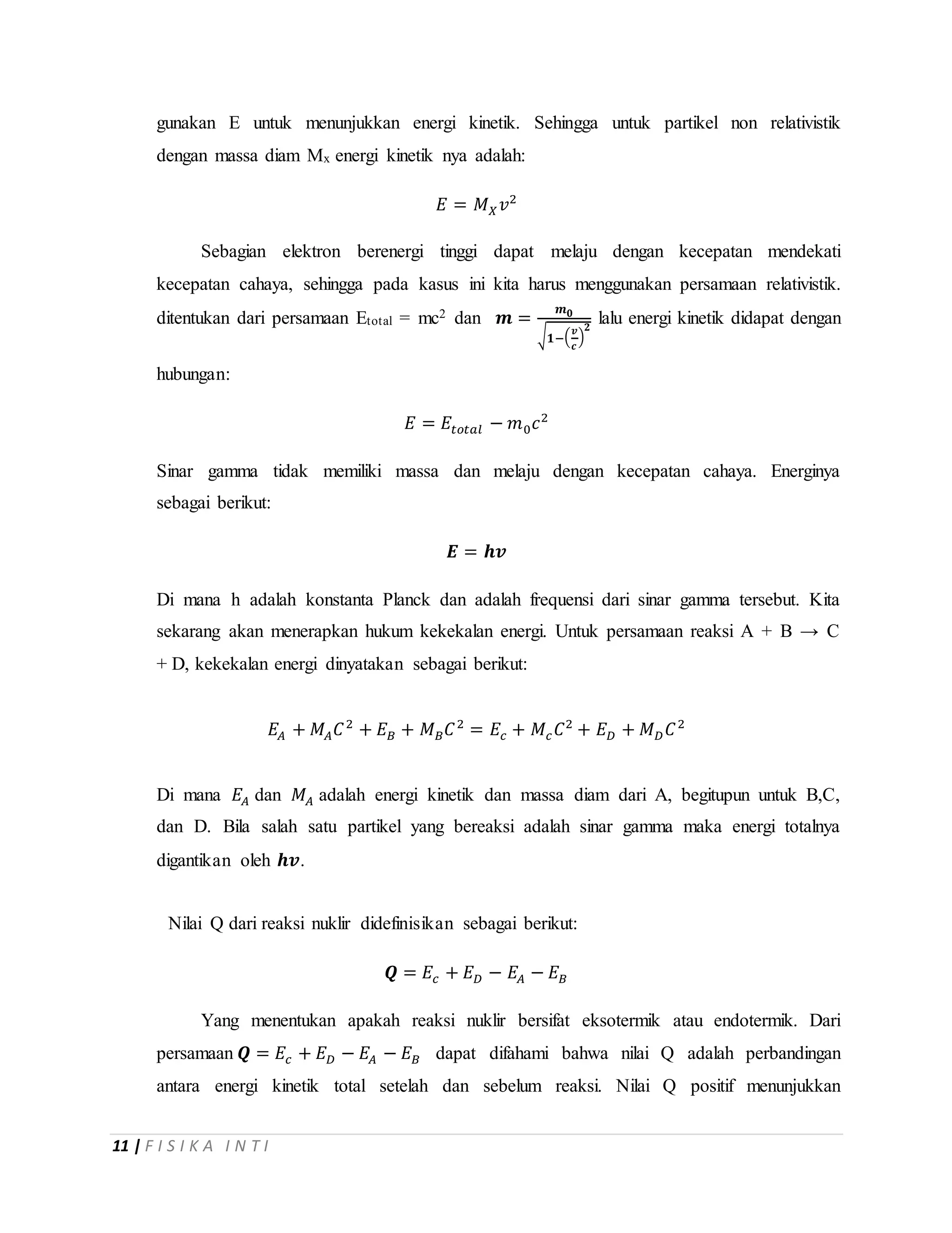 Makalah fisika inti ( Kesetimbangan Radioaktif) | DOCX