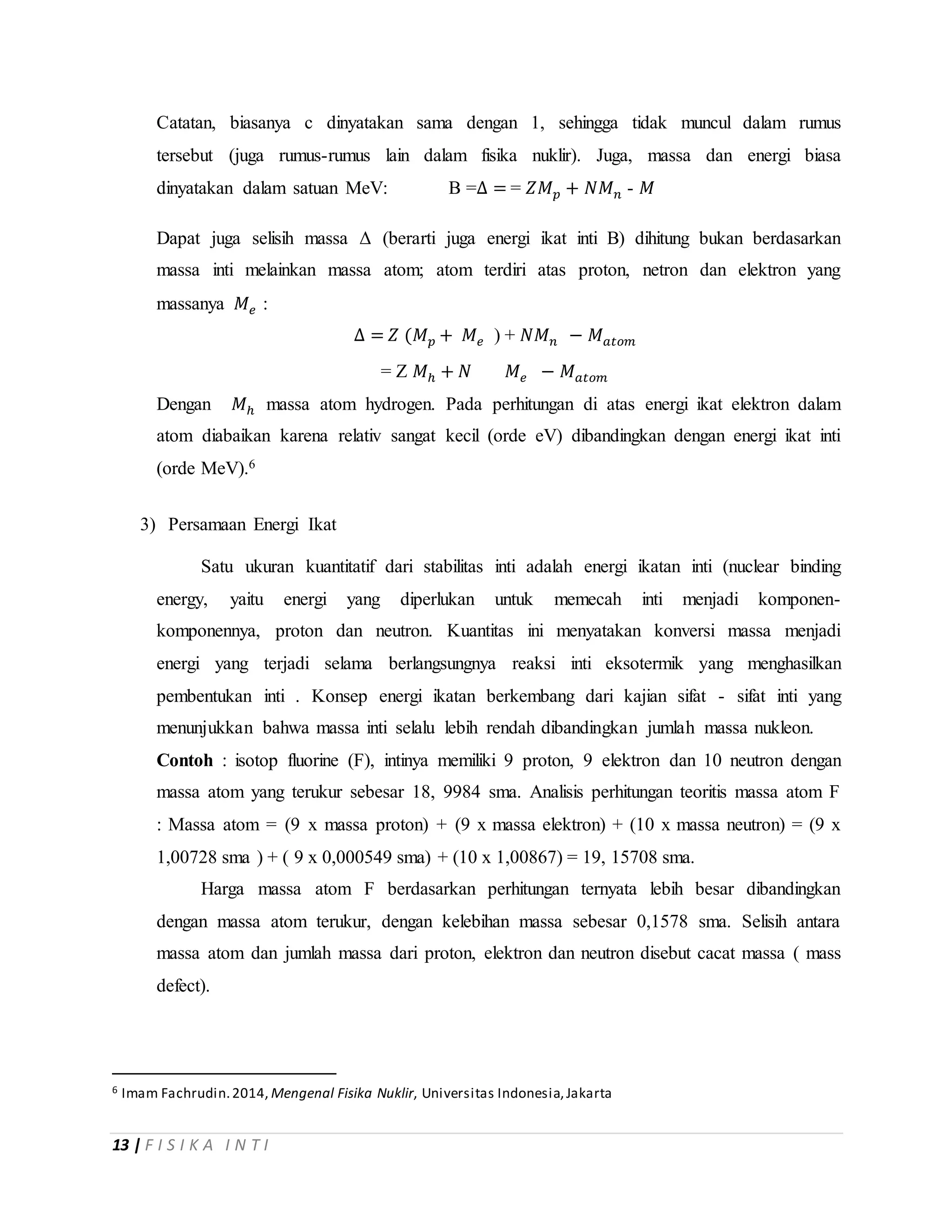 Makalah fisika inti ( Kesetimbangan Radioaktif) | DOCX