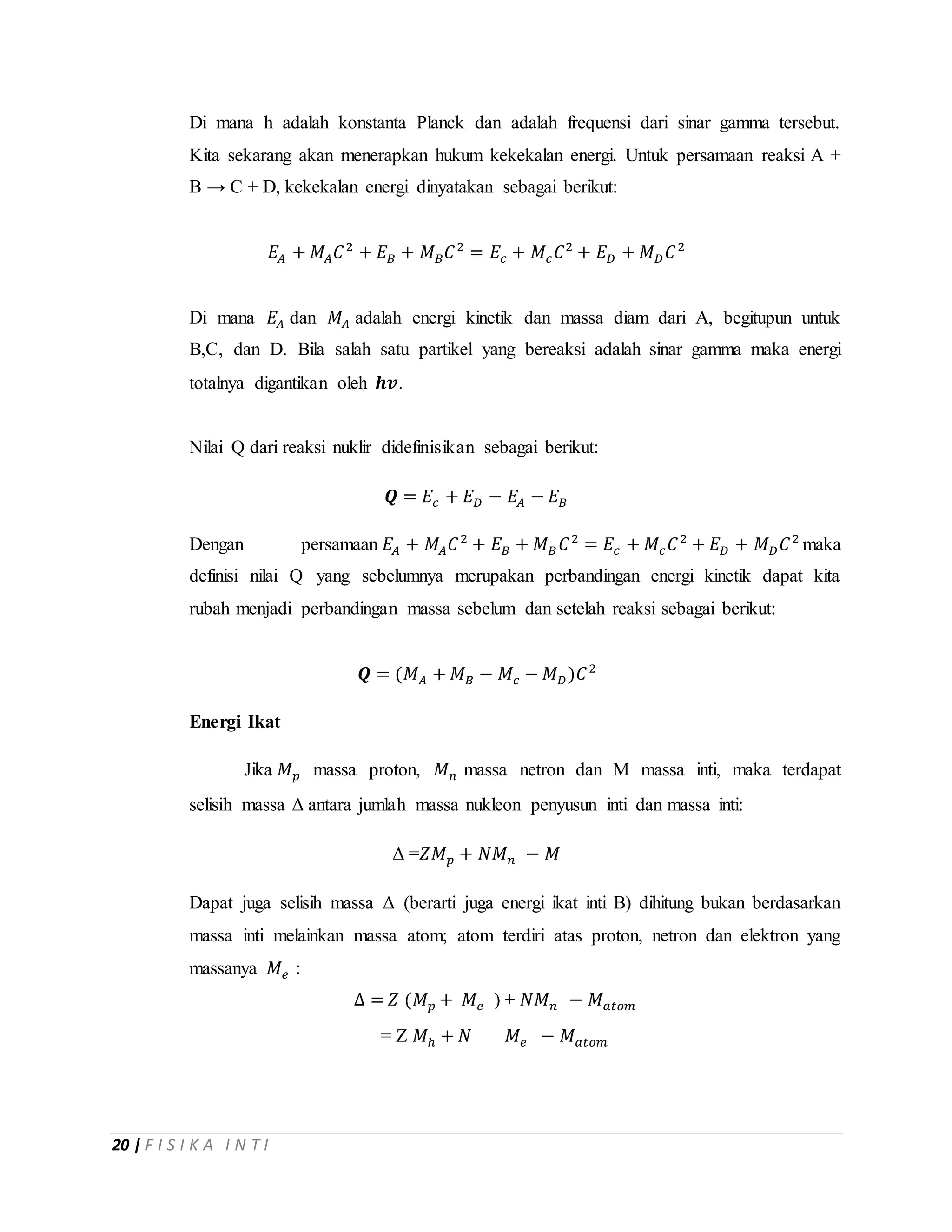 Makalah fisika inti ( Kesetimbangan Radioaktif) | DOCX