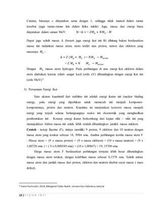 Makalah fisika inti ( Kesetimbangan Radioaktif) | DOCX