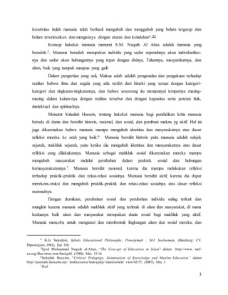 Makalah fpi a.n lovita ivan hidayatullah (tujuan pendidikan islam di tengah keanekaragaman ...