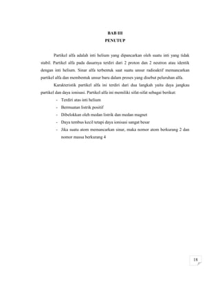 Partikel Alfa | DOCX