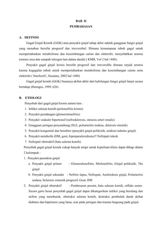 Makalah gagal ginjal kronik | DOCX