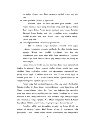 GAGASAN SEA POWER THEORY (TEORI KAKUATAN LAUT) DARI ALFRED THAYER MAHAN ...