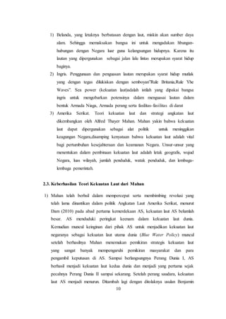 GAGASAN SEA POWER THEORY (TEORI KAKUATAN LAUT) DARI ALFRED THAYER MAHAN ...
