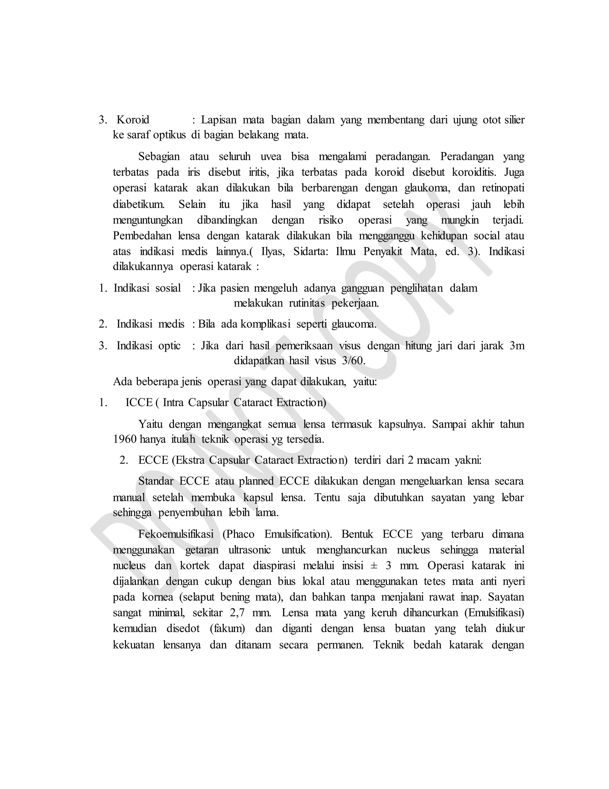 Makalah gangguan sistem sensori persepsi penglihatan | DOCX