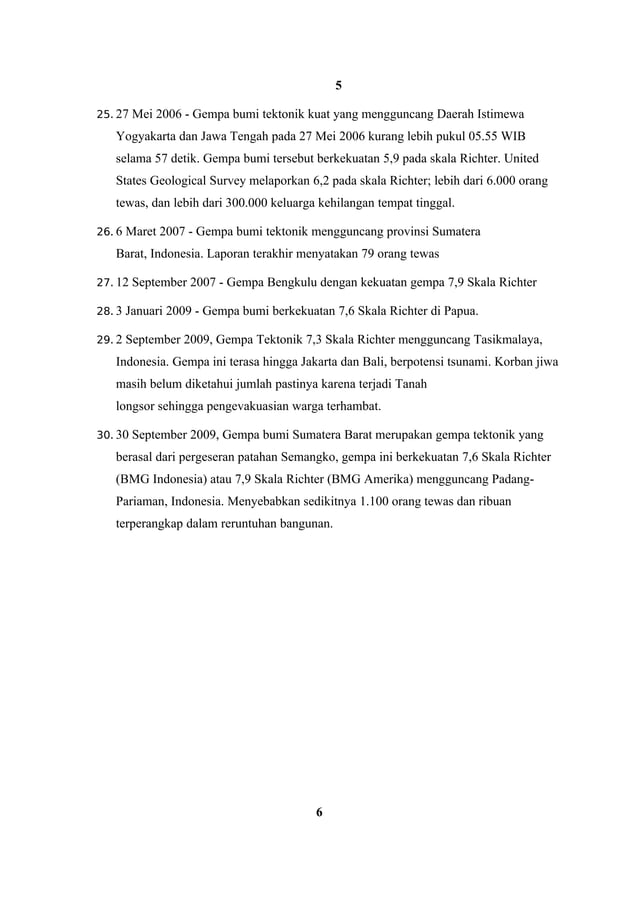 Makalah gempa bumi | PDF