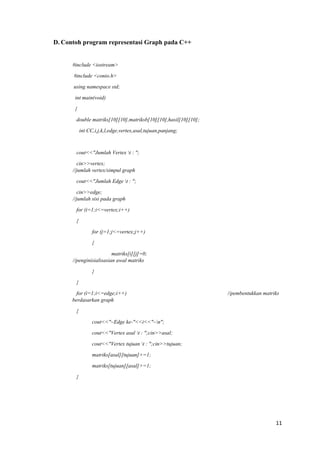 Pengertian dan Representasi Graph | PDF