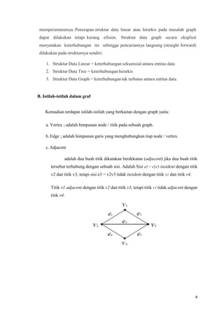 Pengertian dan Representasi Graph | PDF