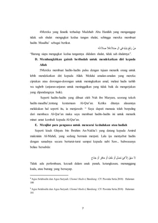 hadis maudhu" | DOCX