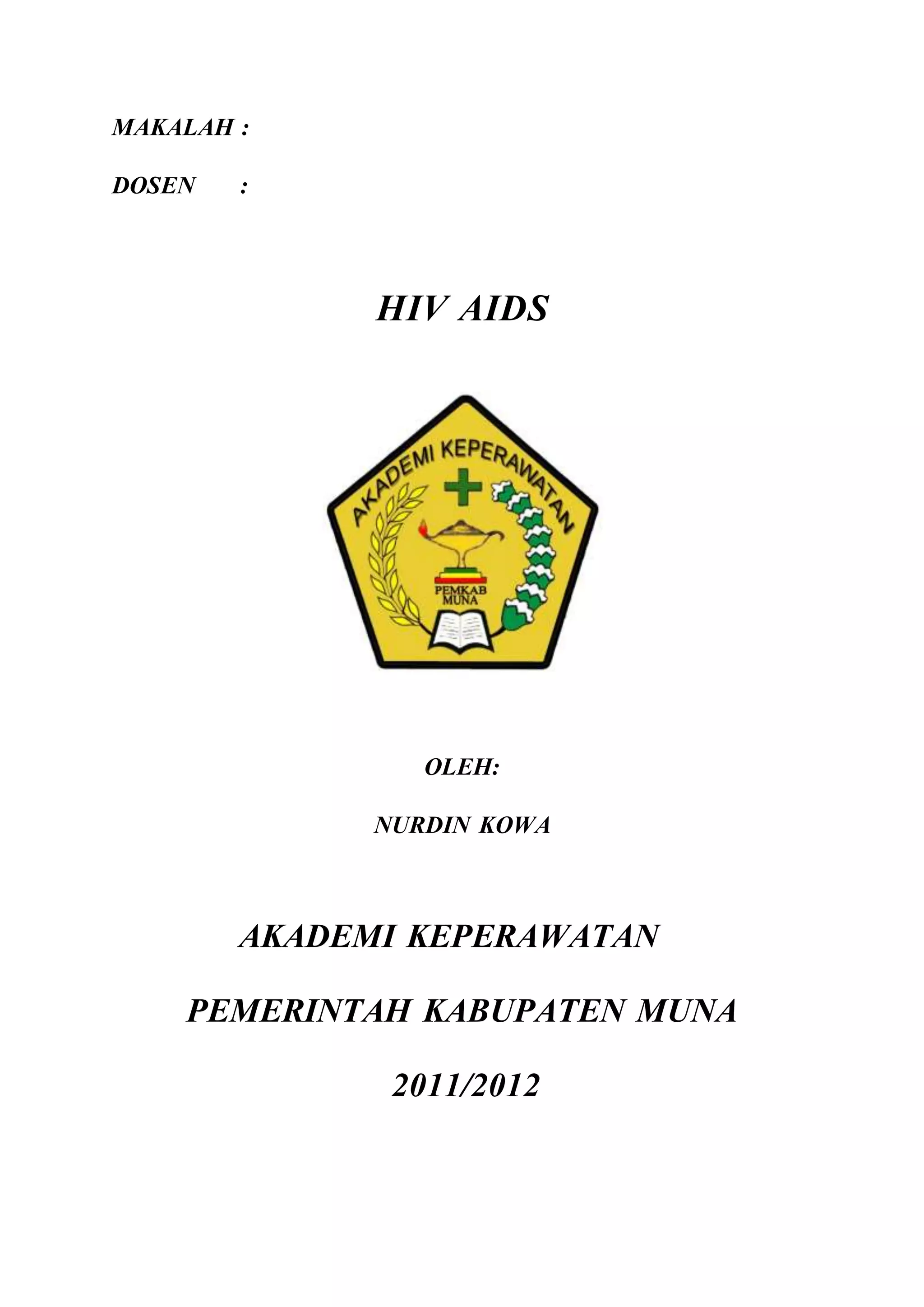 Makalah hiv aids | PDF