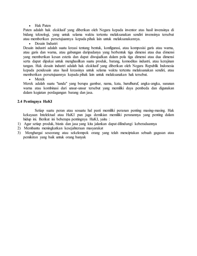 Makalah berkaitan dengan hukum industri di Indonesia | DOCX