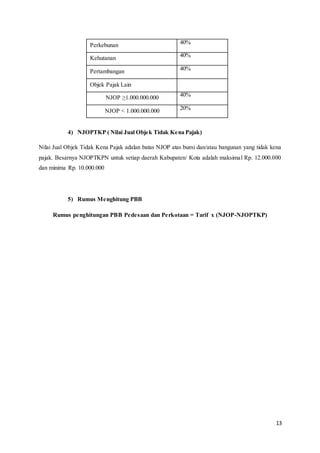 MAKALAH PAJAK BUMI DAN BANGUNAN | DOCX