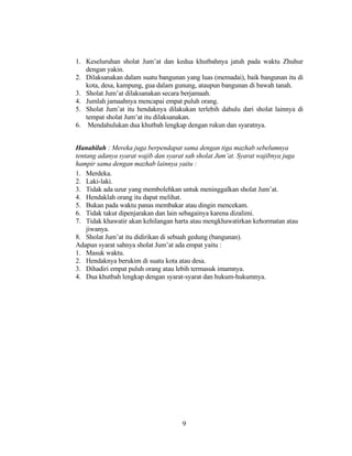 Makalah Hukum Shalat Jumat | DOC