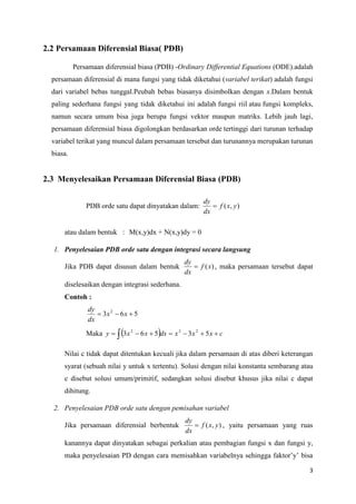 makalah diferensial tugas akhir matematika | DOCX
