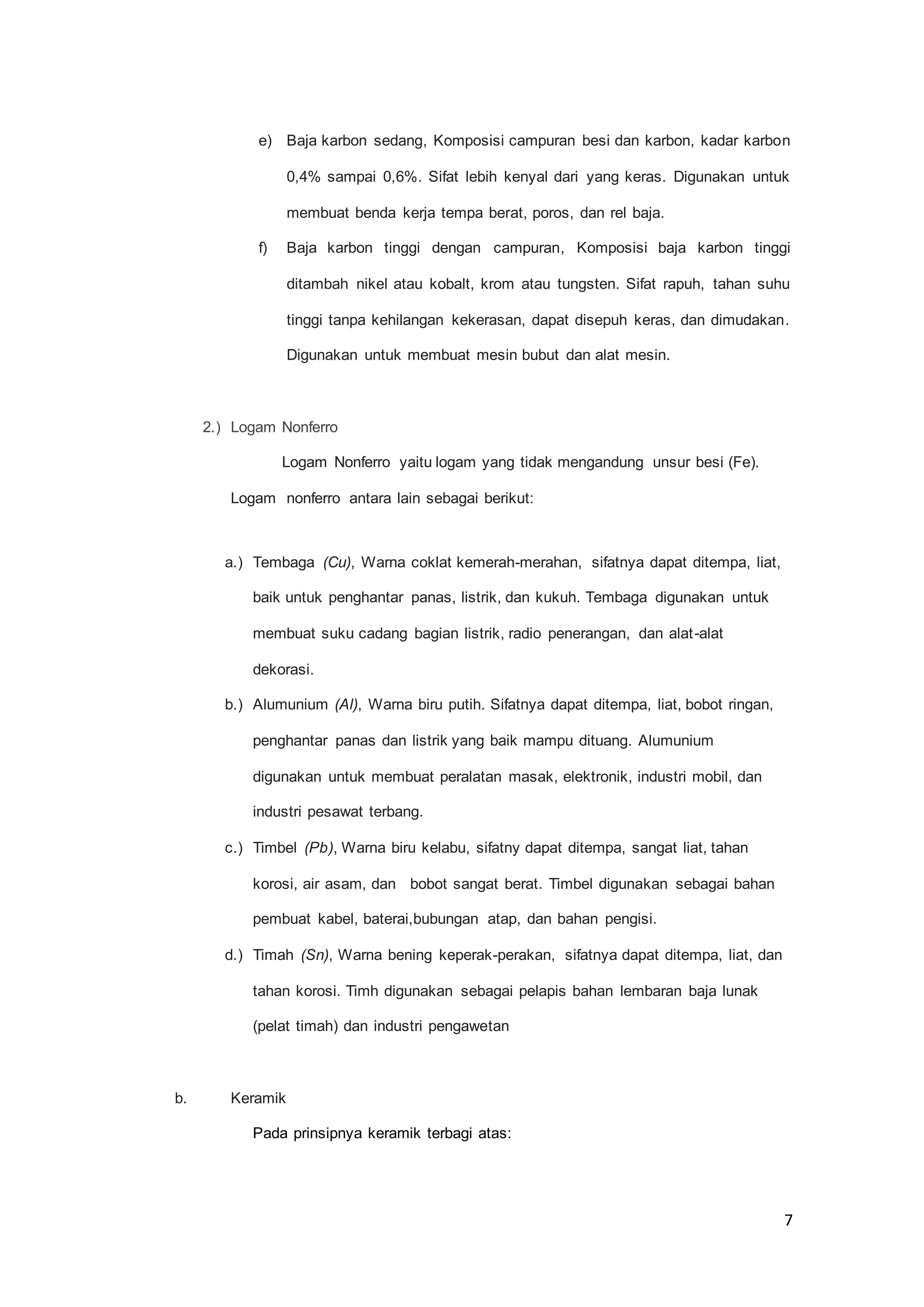 MATERIAL TEKNIK : (LOGAM, KERAMIK, POLIMER, DAN KOMPOSIT) | DOCX