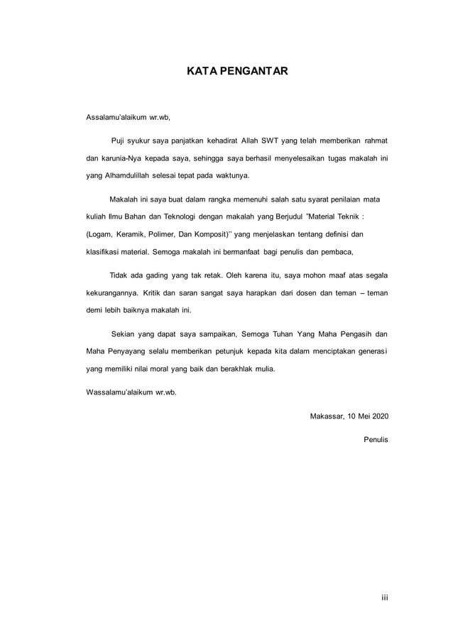 MATERIAL TEKNIK : (LOGAM, KERAMIK, POLIMER, DAN KOMPOSIT) | DOCX