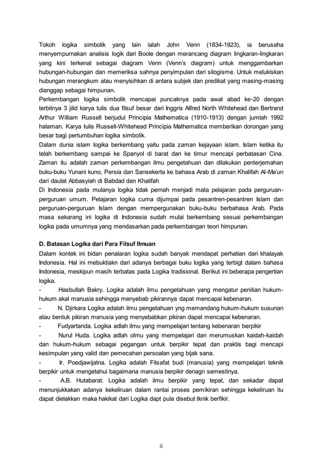 Makalah ilmu logika | PDF